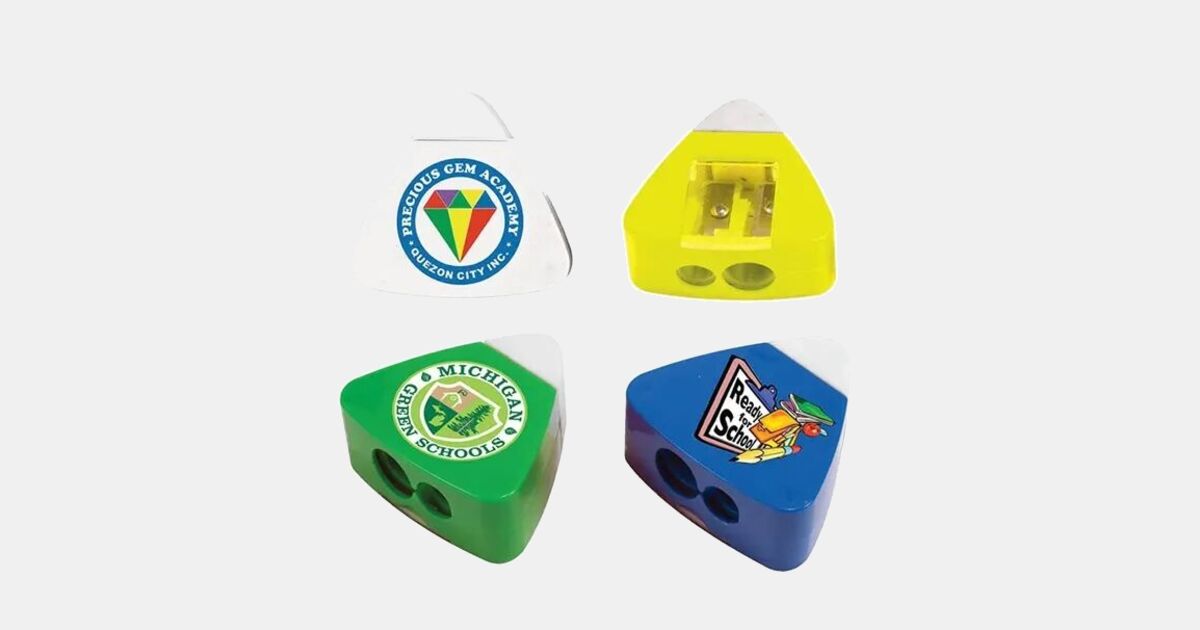 Custom Imprinted The Triad Eraser & Sharpeners, Full Color with your ...