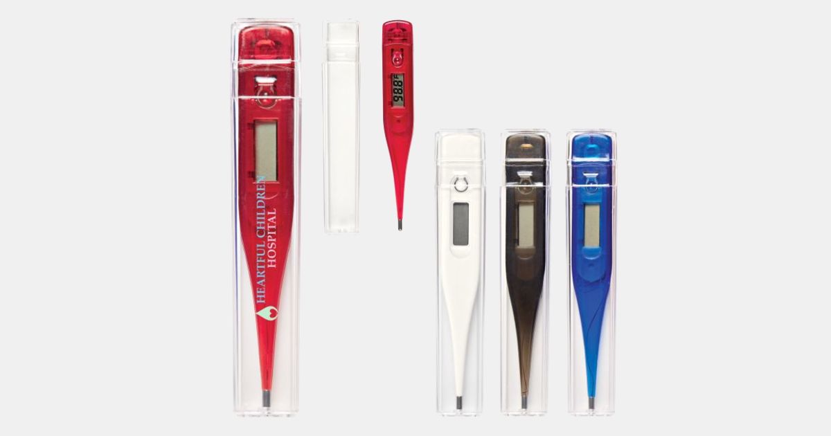 Custom Printed Thermometer with your logo | MiniThrowBalls.com