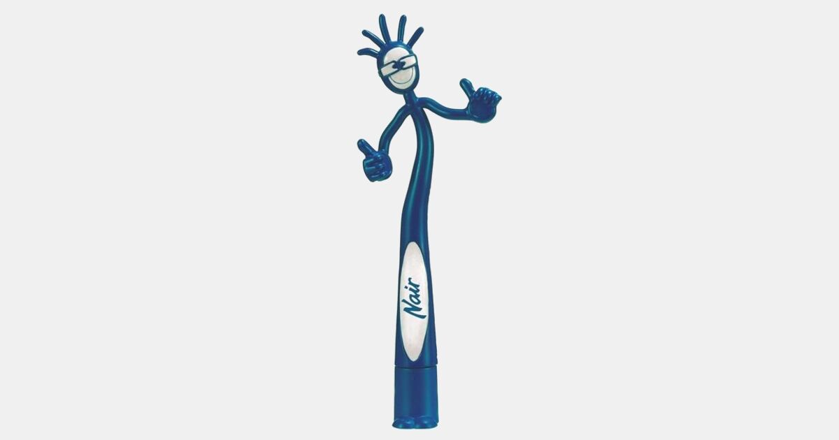 Custom Imprinted Thumbs-Up Bend-A-Pen with your logo | MiniThrowBalls.com