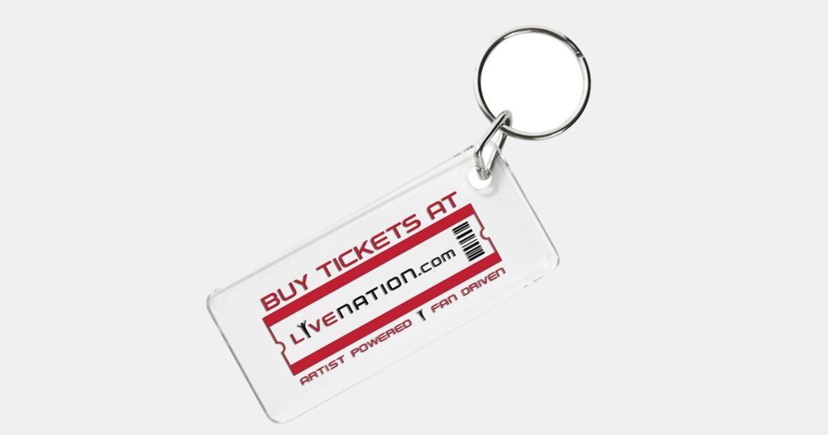 USA Made Ticket Key Tag with your logo | MiniThrowBalls.com