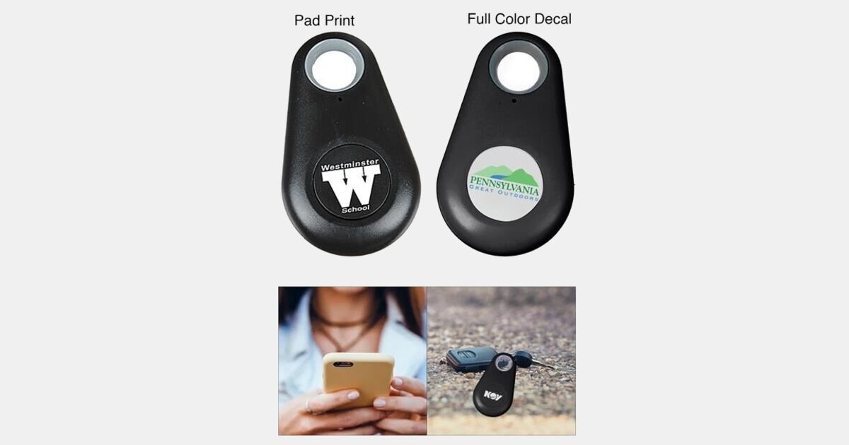 Tracker Key Finder with your logo | MiniThrowBalls.com