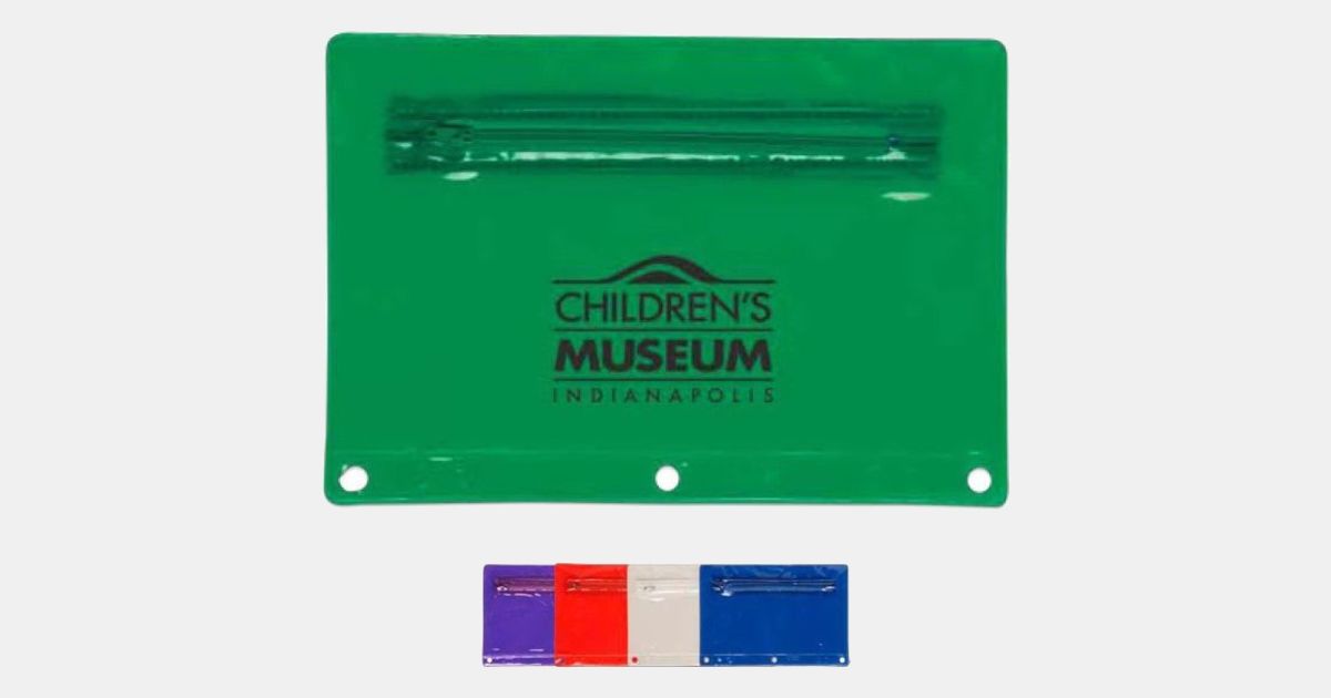 Custom Printed Translucent School Pouch with your logo | MiniThrowBalls.com