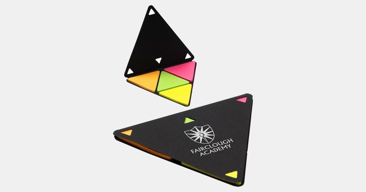 Marketing Trine Sticky Note Holder with your logo | MiniThrowBalls.com