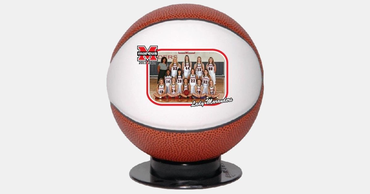 Mini Basketball With Full Color Logo Or Photograph with your logo ...