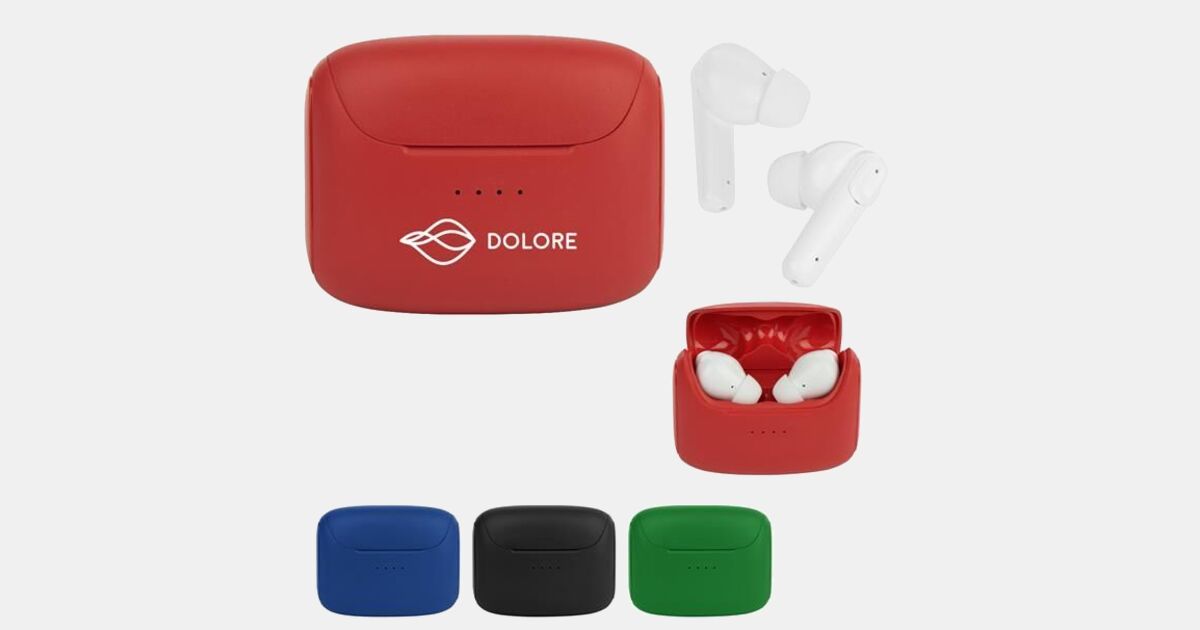 TWS Noise Cancelling Earbuds with your logo | MiniThrowBalls.com