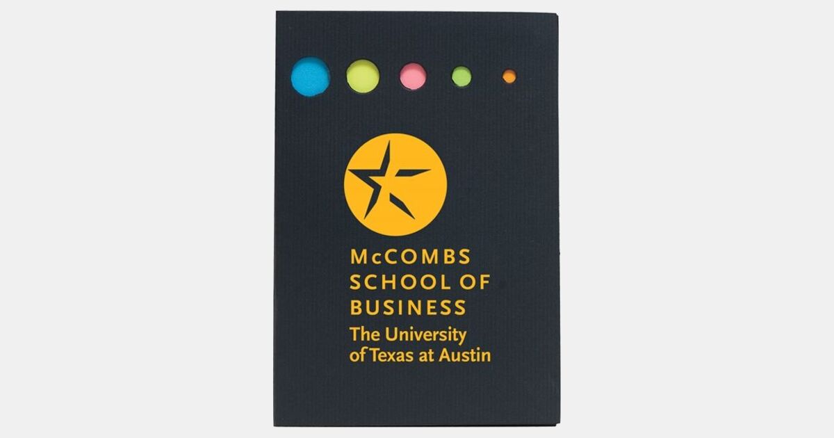 Universal Sticky Note Booklet with your logo | MiniThrowBalls.com