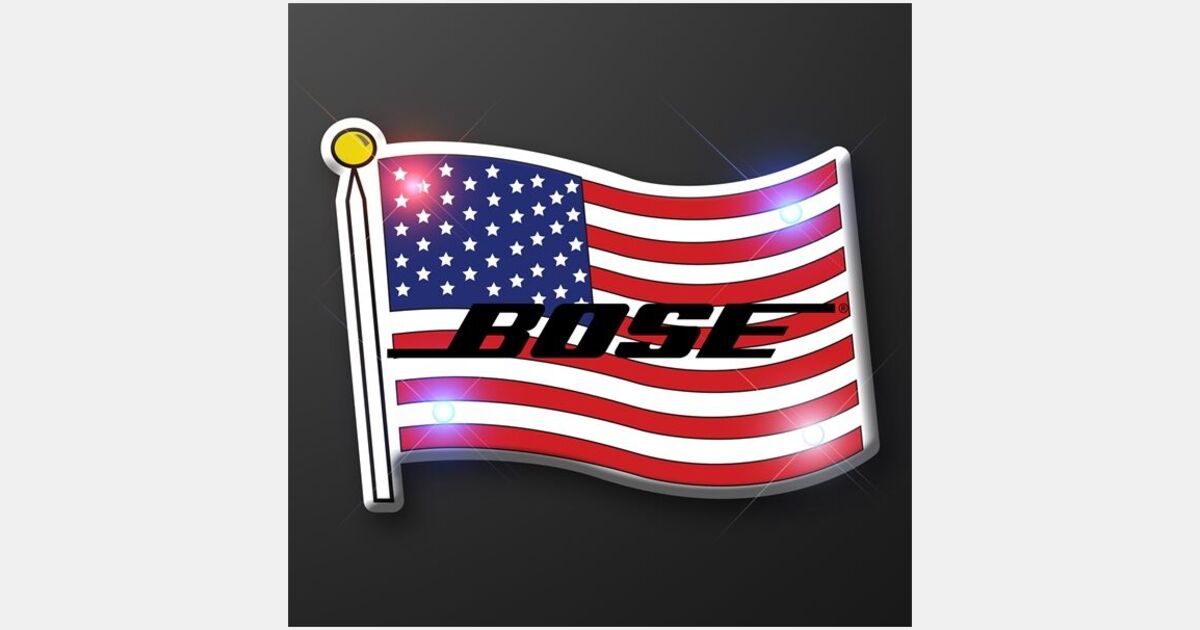 USA Flag Flashing Pin with your logo | MiniThrowBalls.com USA Flag Flashing Pin with your logo | MiniThrowBalls.com