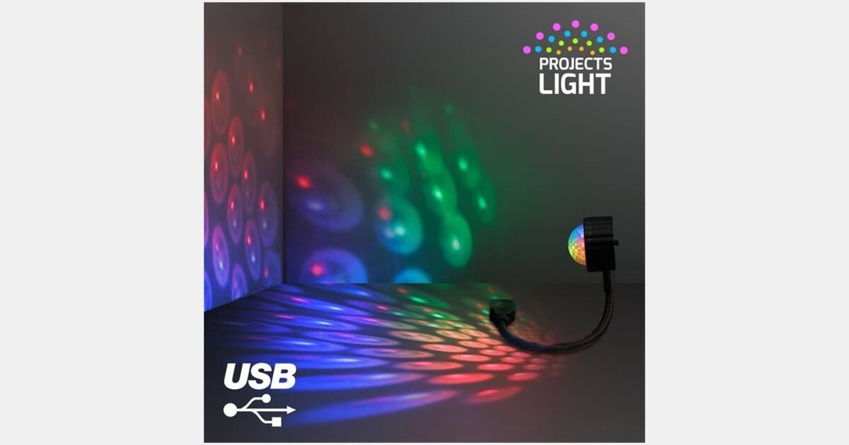Custom Printed USB Party Light Mini Disco Ball, 9 Settings with your ...