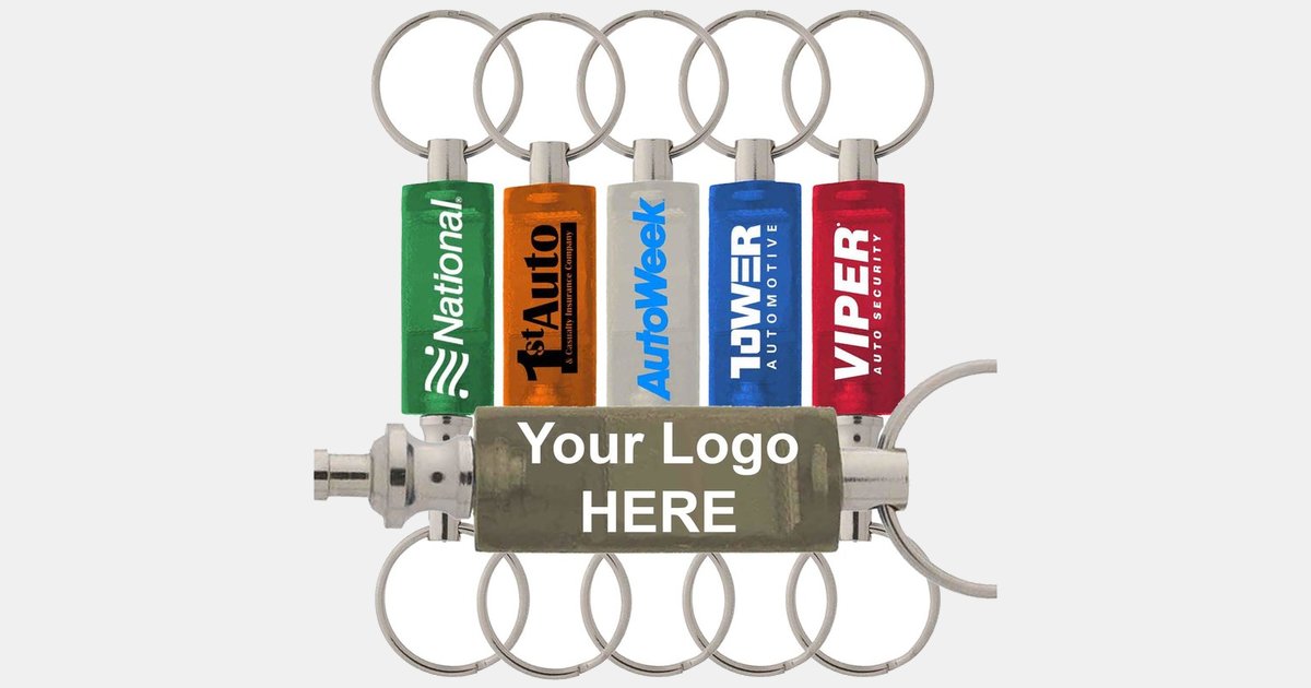 Custom Printed Valet Key Separator with your logo | MiniThrowBalls.com