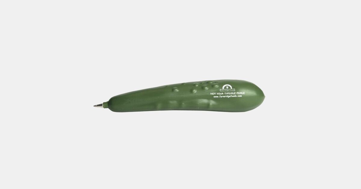 Vegetable Pens: Pickle with your logo | MiniThrowBalls.com