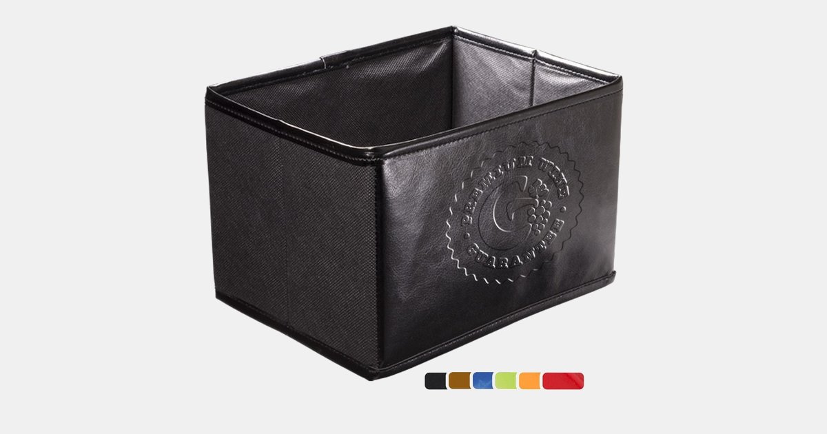 Custom Venezia (TM) Folding Bin with your logo | MiniThrowBalls.com