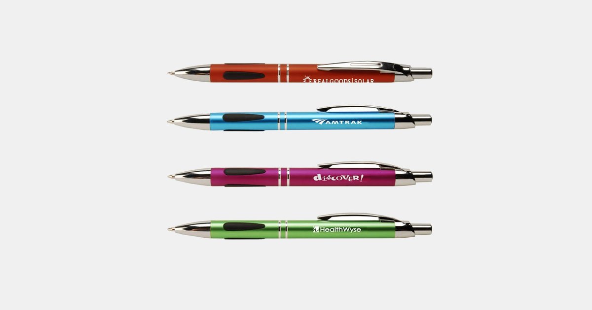 Vienna (TM) Vibe Pen with your logo | MiniThrowBalls.com