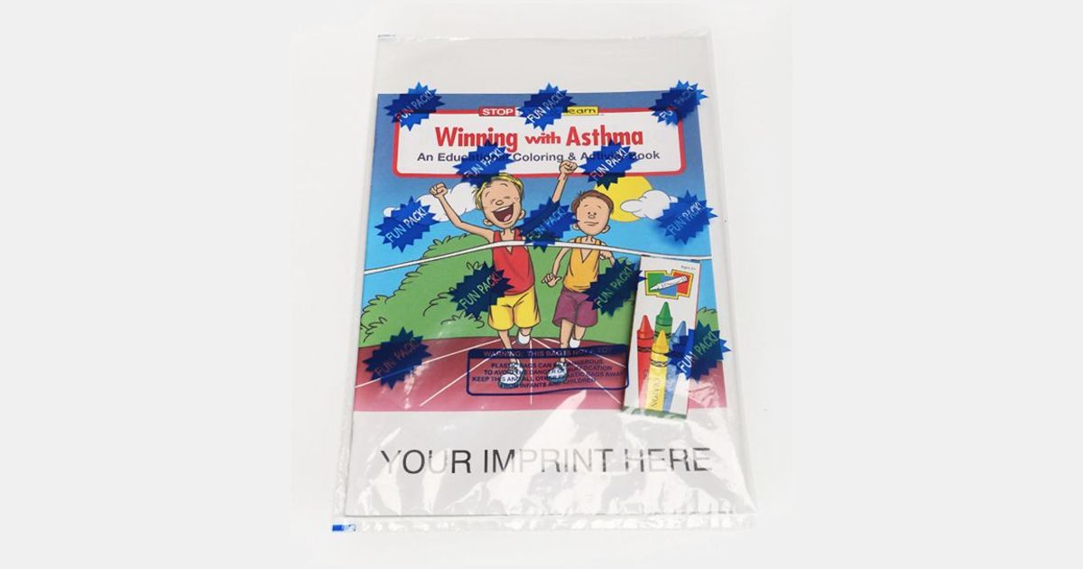 Winning With Asthma Coloring And Activity Book Fun Pack with your logo ...