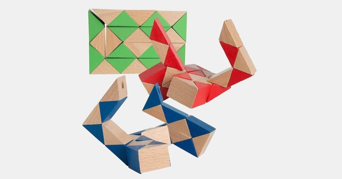 Promotional Wooden Snake Puzzle with your logo | MiniThrowBalls.com