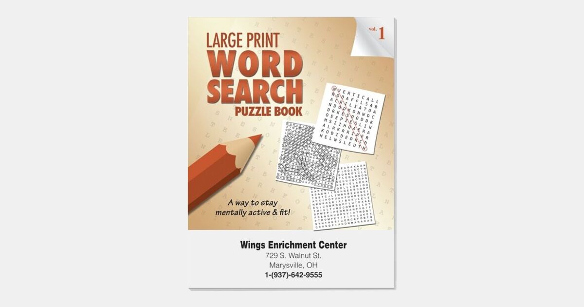 Word Search Volume 1 with your logo | MiniThrowBalls.com