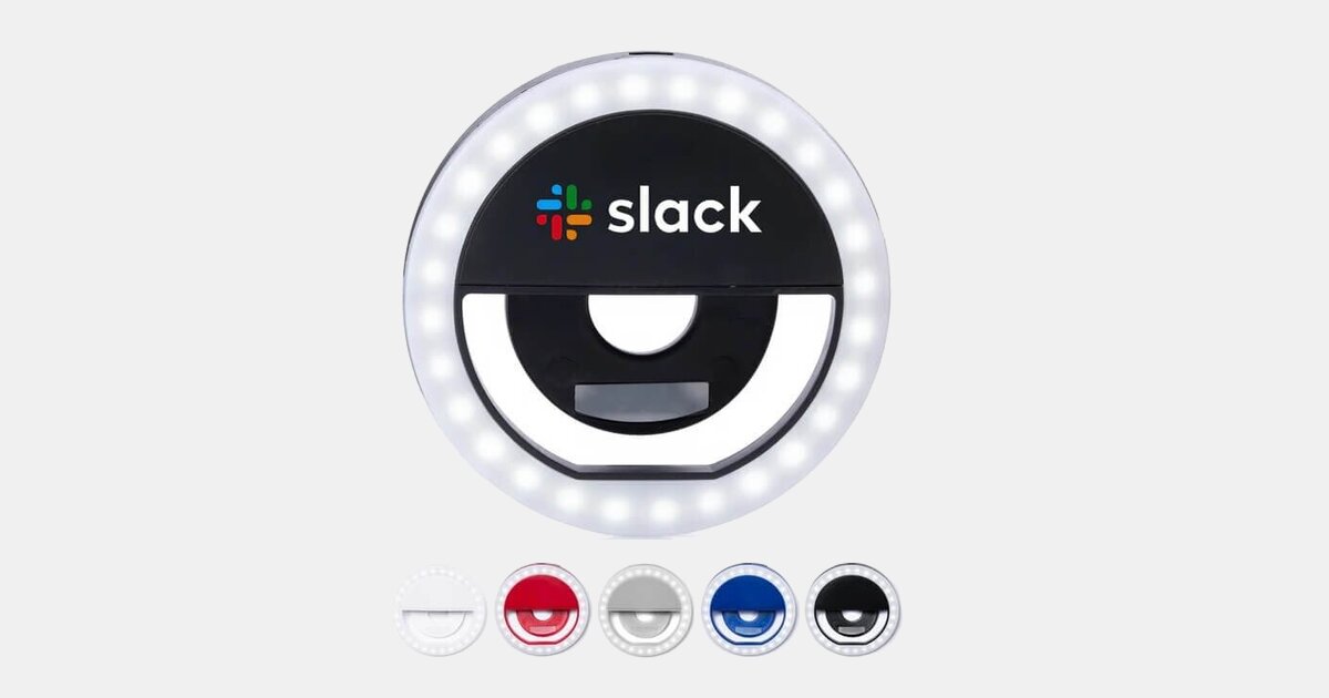 Zoom / Selfie Ring Light with your logo | MiniThrowBalls.com